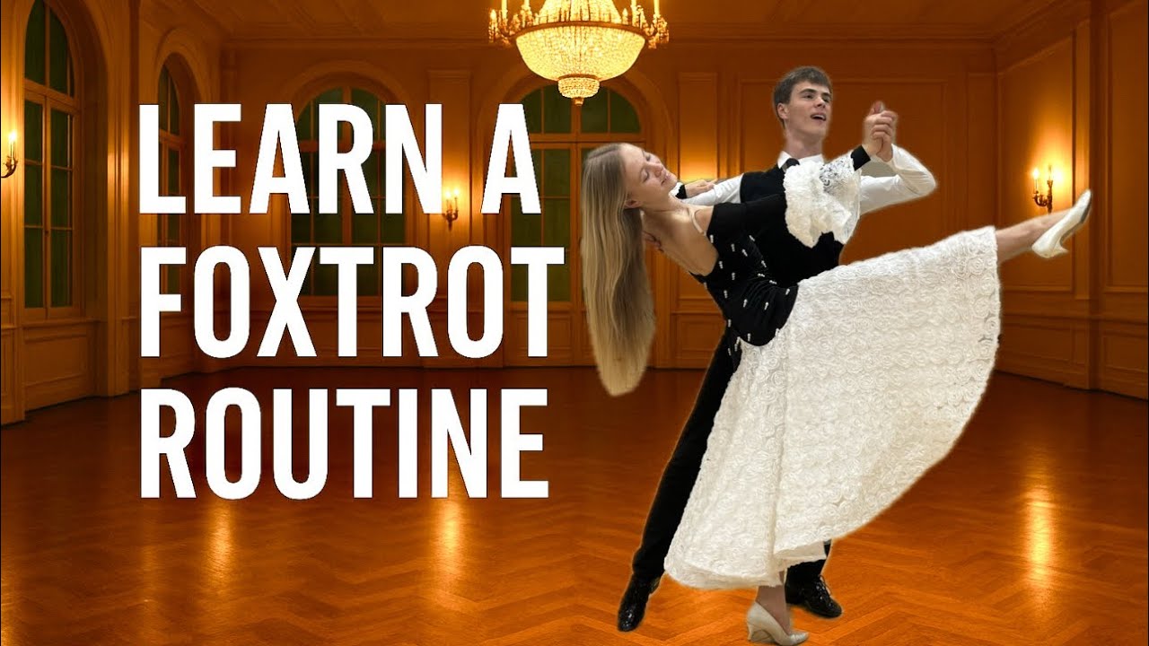 Learn Graceful Ballroom Foxtrot Routine | Figure Names & Timing - YouTube