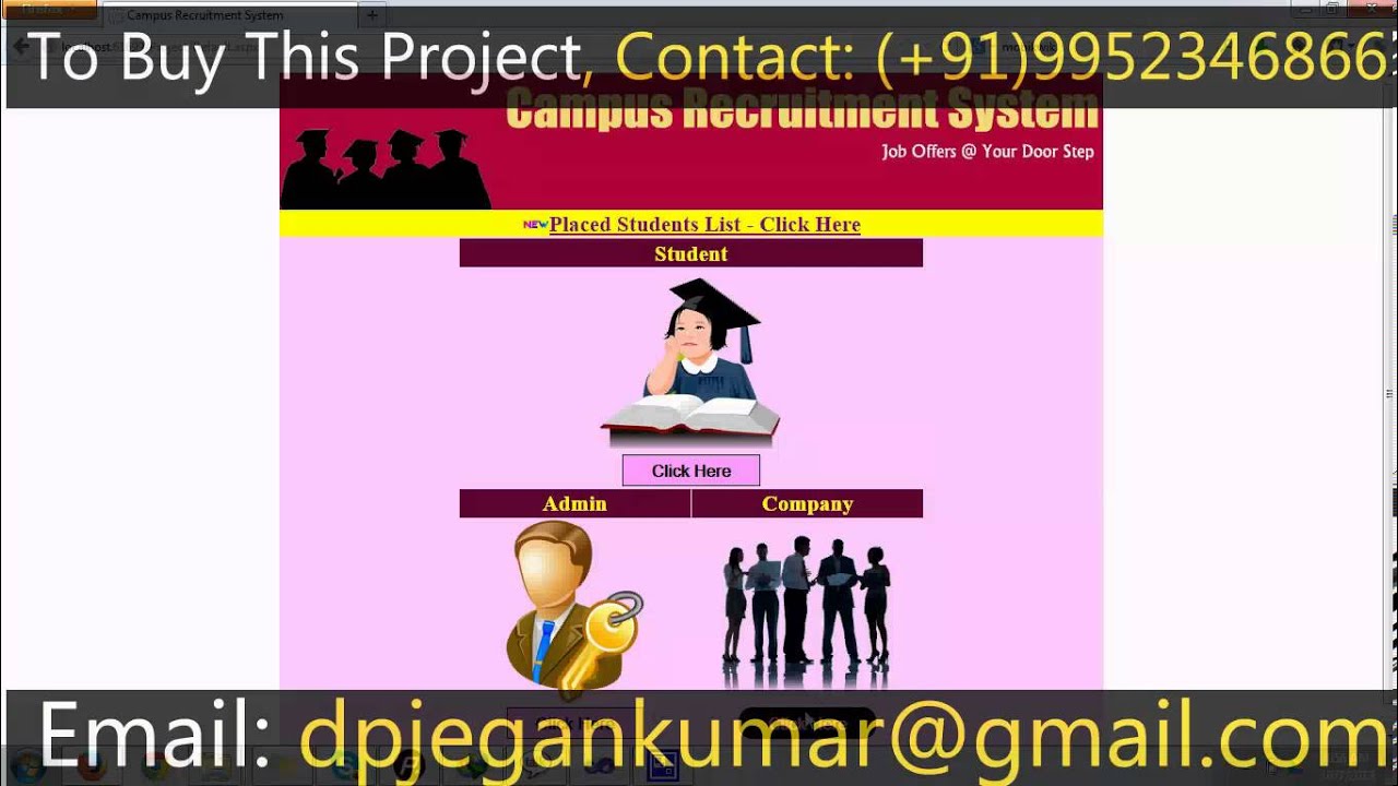 Campus Recruitment System Full Video - YouTube