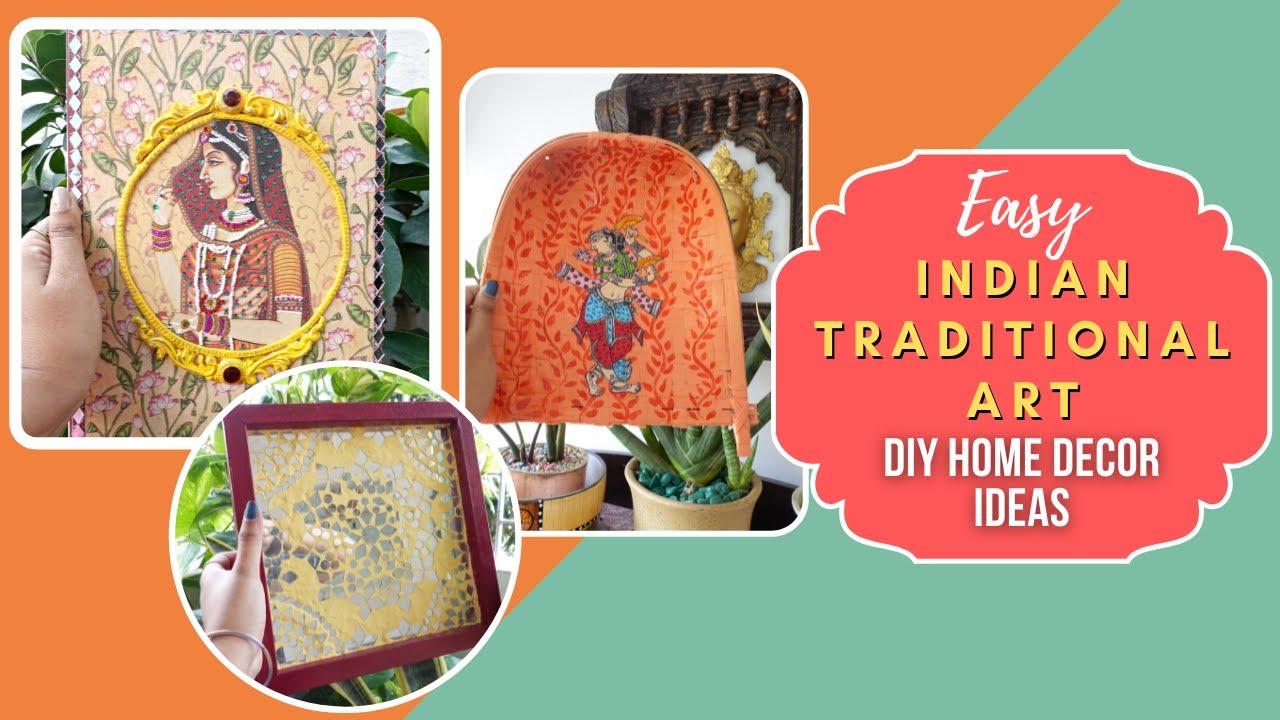 Easy Indian Traditional Art | MDF DIY, Mirror Mosaic, Supa DIY |Home ...