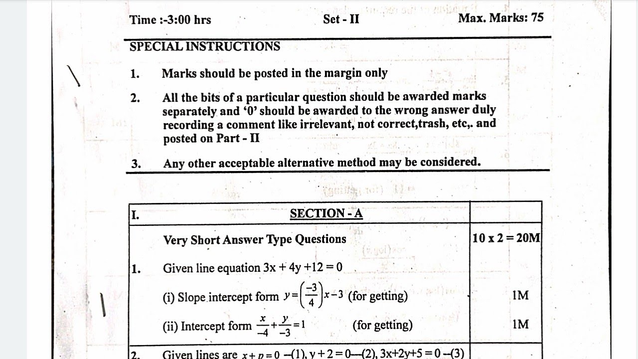 maths 1b model public exam paper 💯 set c - YouTube