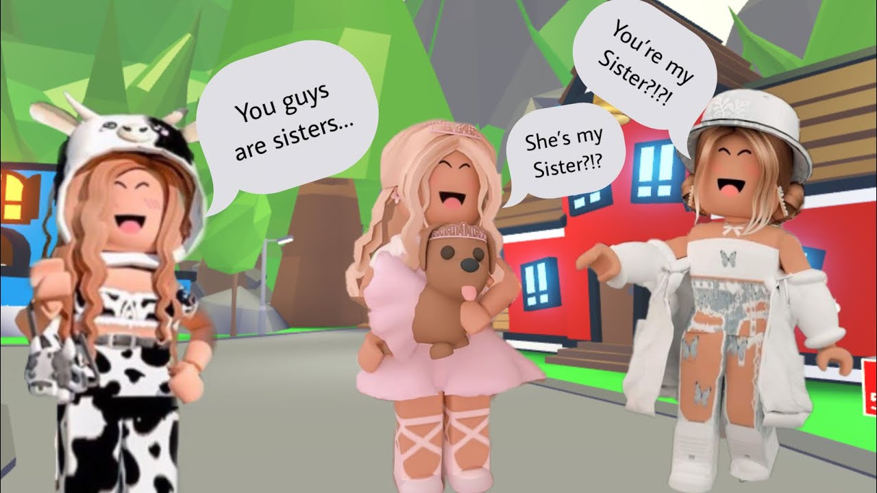 I found my long lost sister in Adopt me! RP - YouTube