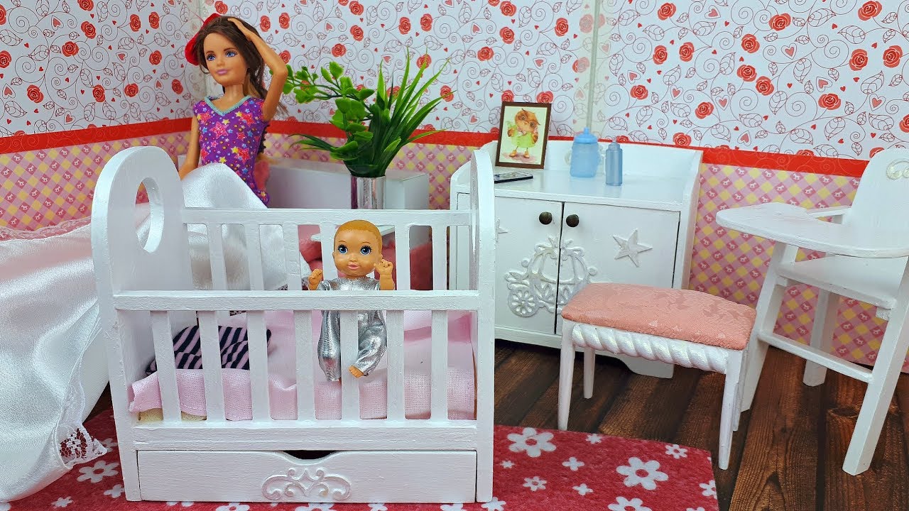 Barbie Young Mom - Baby Doll Care - YouTube