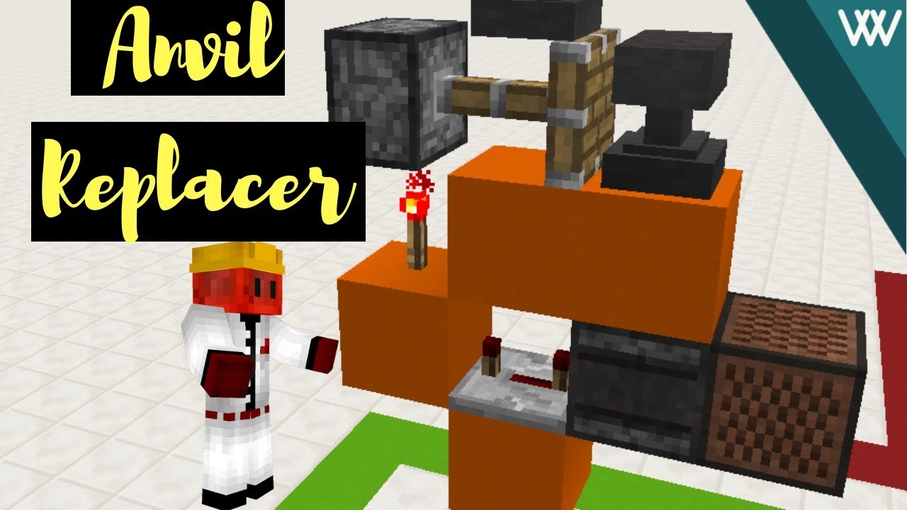 Minecraft Redstone Advent Calendar Day 17 Simple Anvil Replacer Youtube