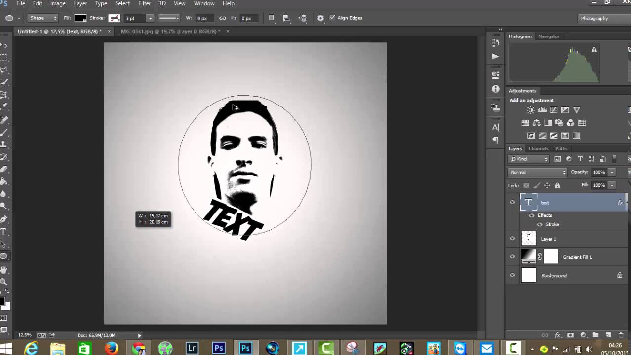 Photoshop CC Tutorial #3 - Logo Design - YouTube