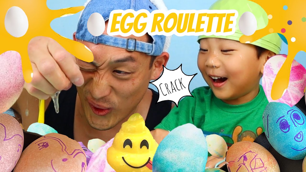 Playing the popular EGG ROULETTE game!! - YouTube