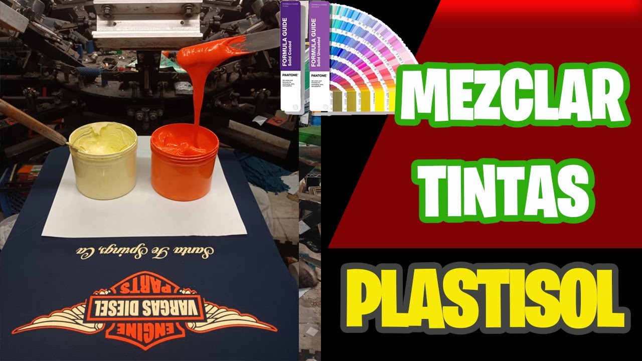 Mezclar tintas plastisol - YouTube