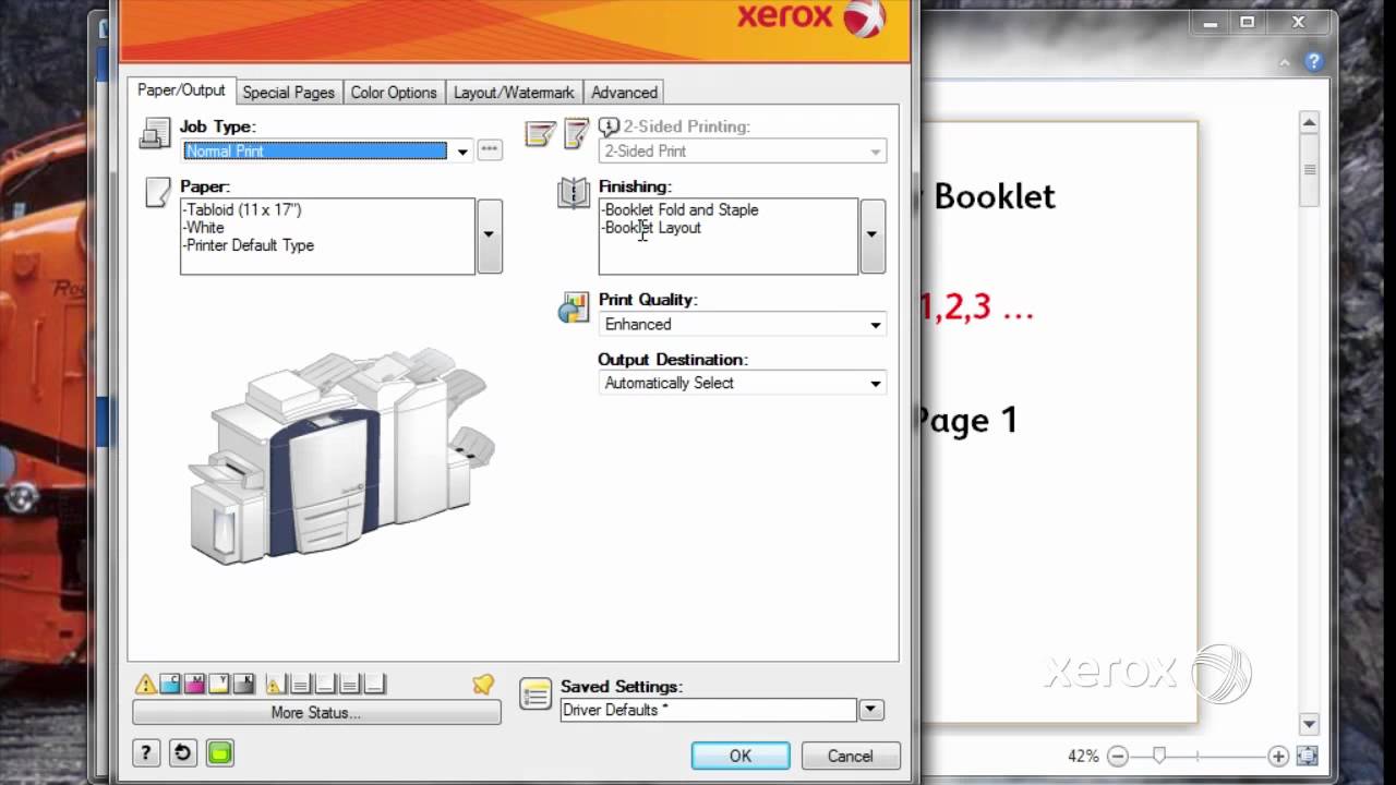 Xerox ColorQube Booklet Print, QDoxs - YouTube