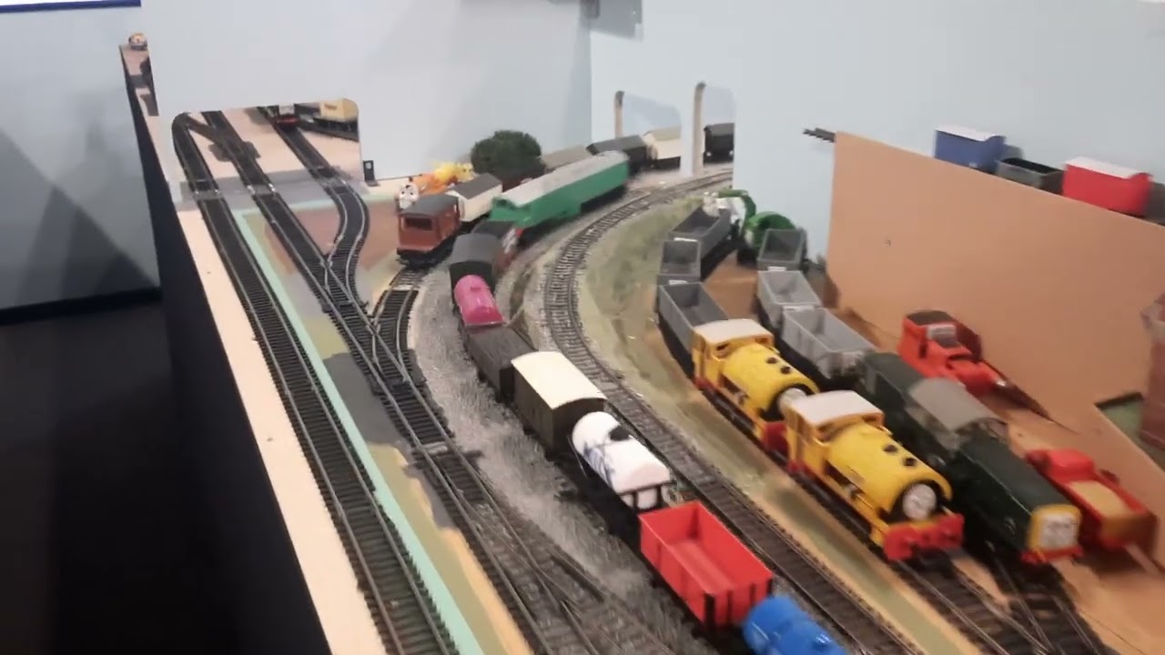 Running My Island of Sodor layout. - YouTube