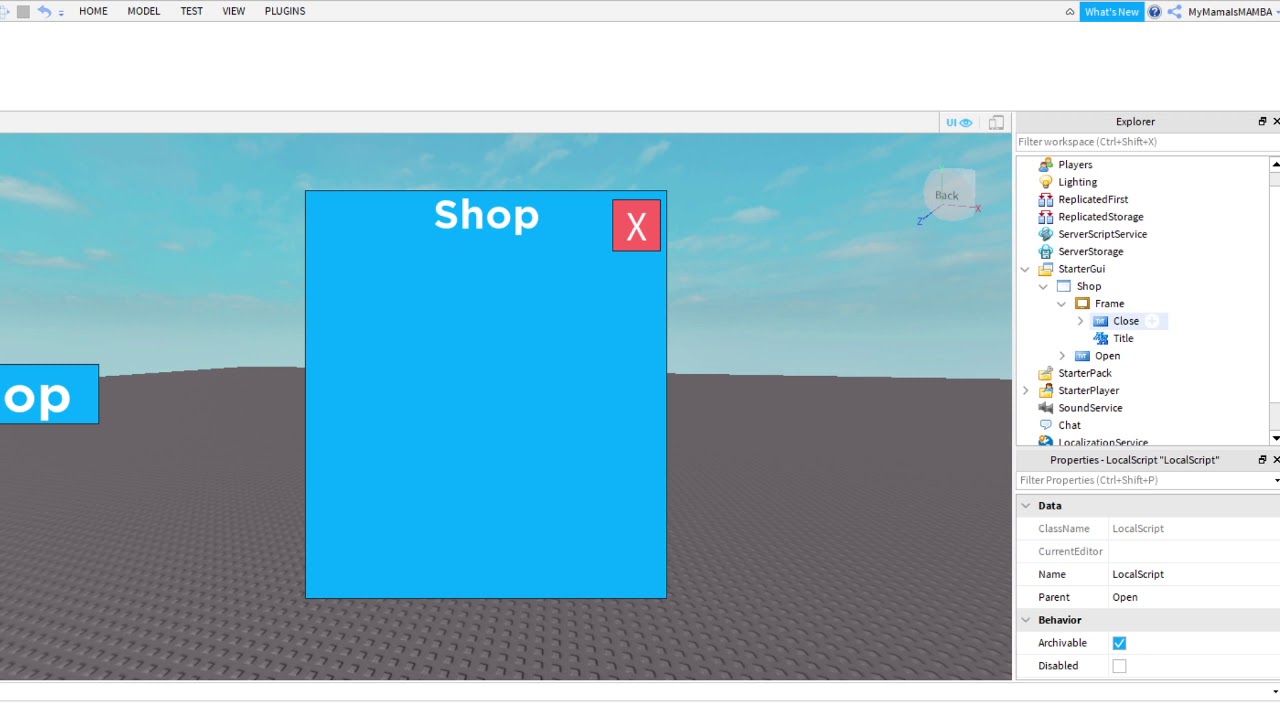 How to make a shop gui on roblox studio| Janna - YouTube