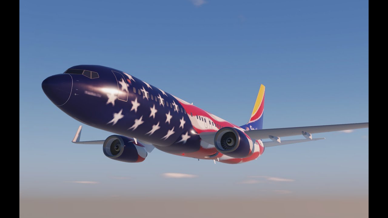 Flying the fourth of July in the new Southwest Livery (Freedom One ...