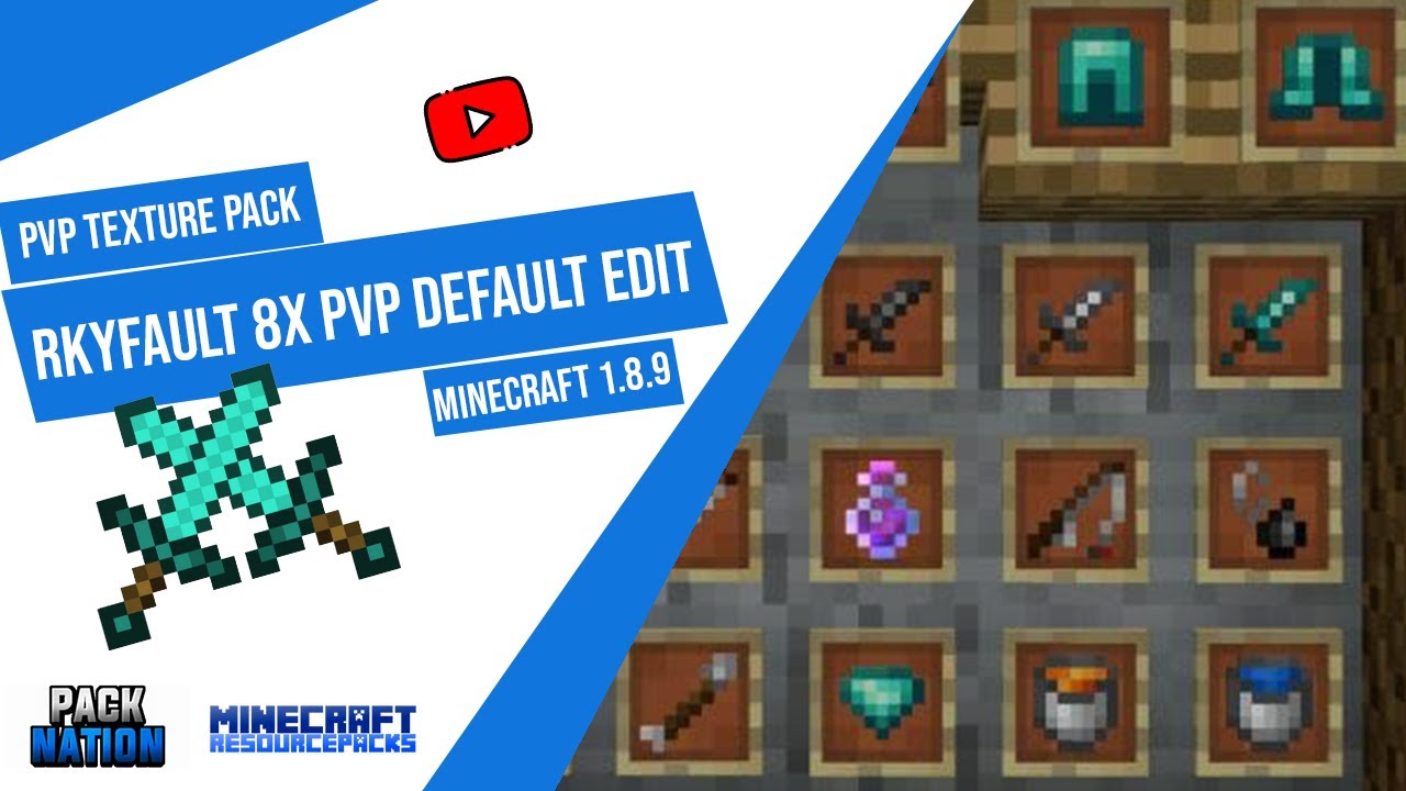 RKYfault 8x PvP Default Edit 1.8.9 | Top Bedwars PvP Texture Pack ...
