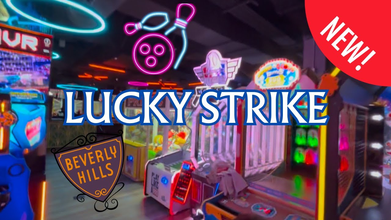 Arcade Tour - Lucky Strike BEVERLY HILLS! #arcade - YouTube