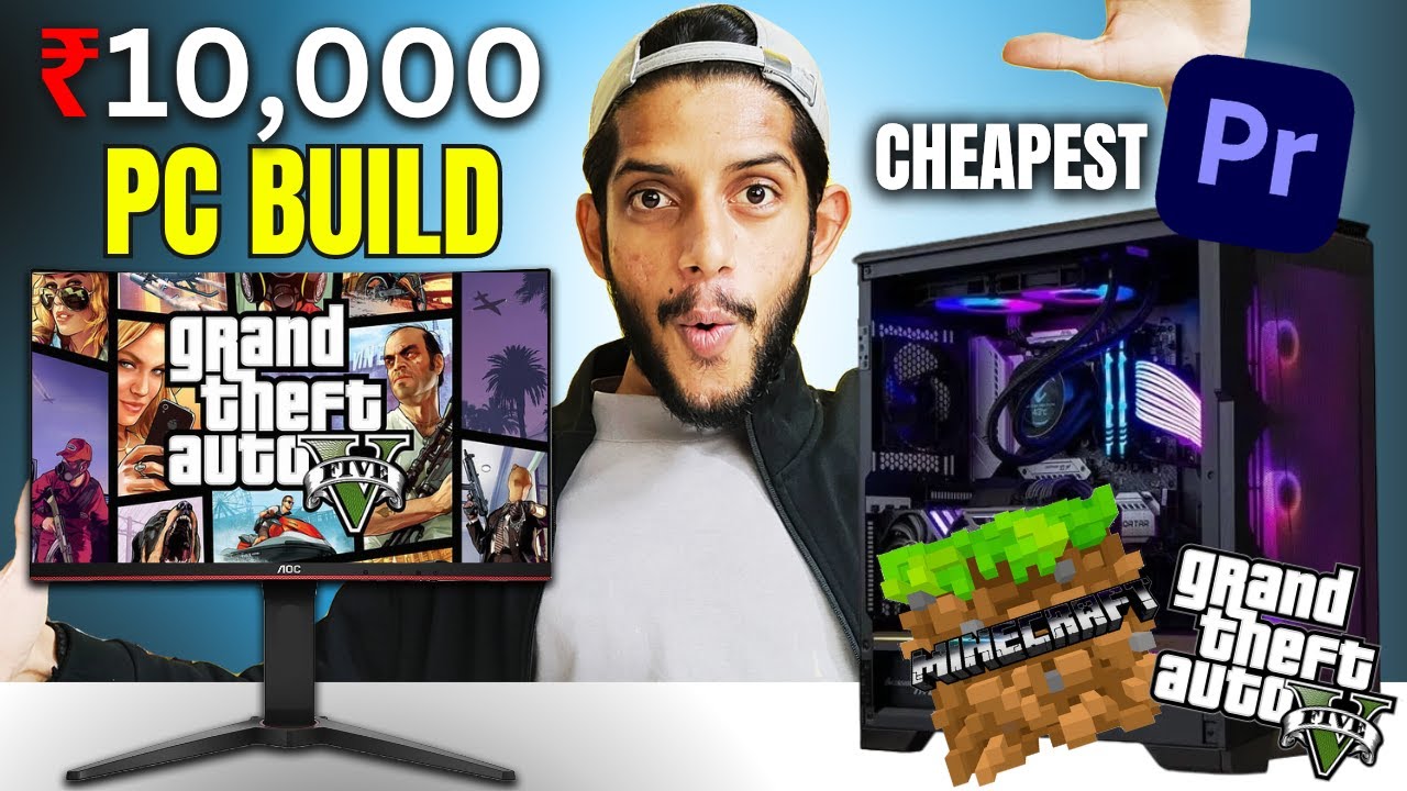 10,000/- Rs Cheapest ⚡ Best Budget Gaming PC Build! 🔥 For 4k Gaming ...