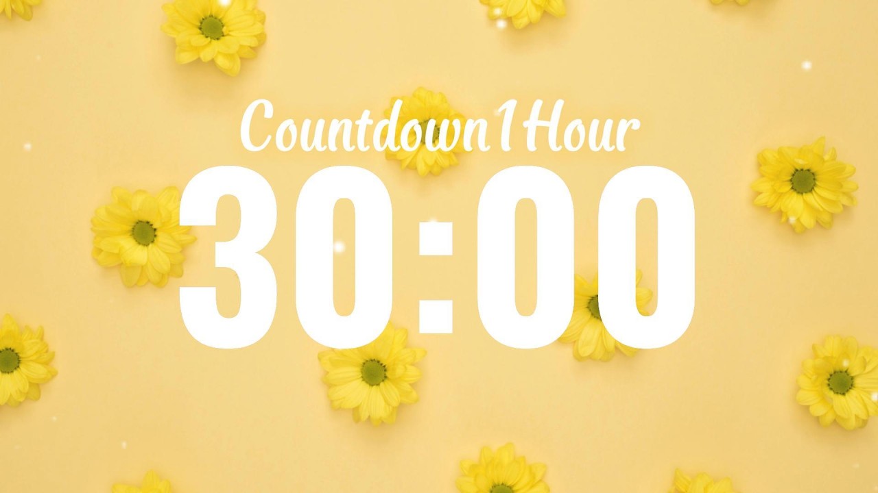"🍋 AURA YELLOW 30-MINUTE COUNTDOWN TIMER |🧠🌼 Focus & Productivity for ...
