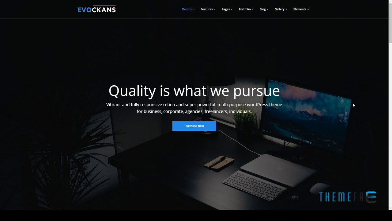 Evockans - Responsive Multi-Purpose WordPress Theme - YouTube