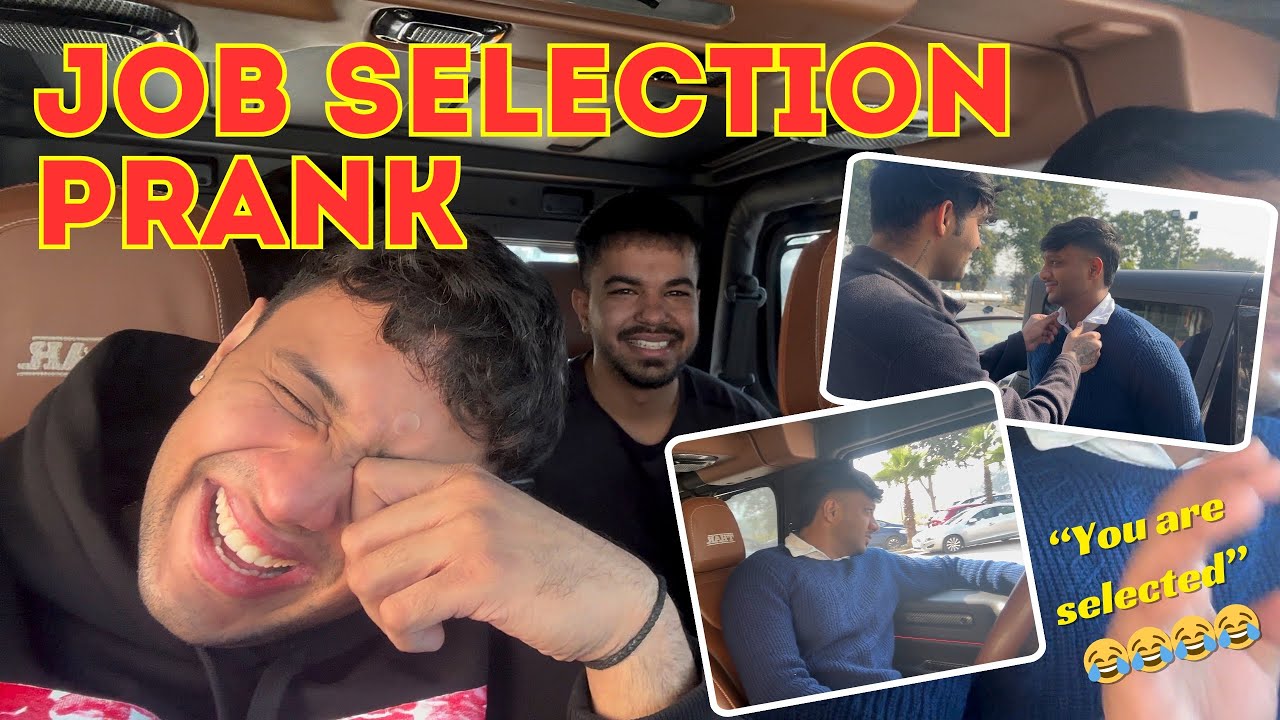 JOB SELECTION PRANK 😂 HASTE HASTE AASU AAGY 😂 #prank #pranks # ...