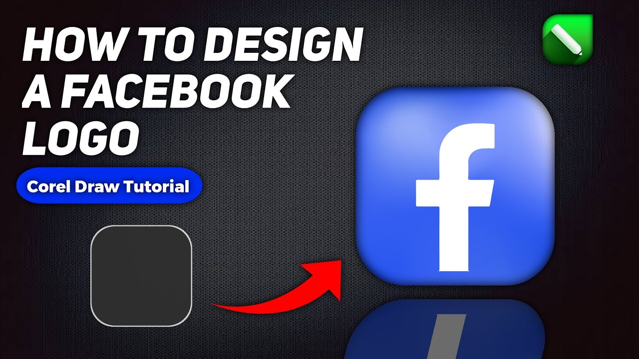 How to make a Facebook Logo || Corel Draw Simple Tutorial - YouTube