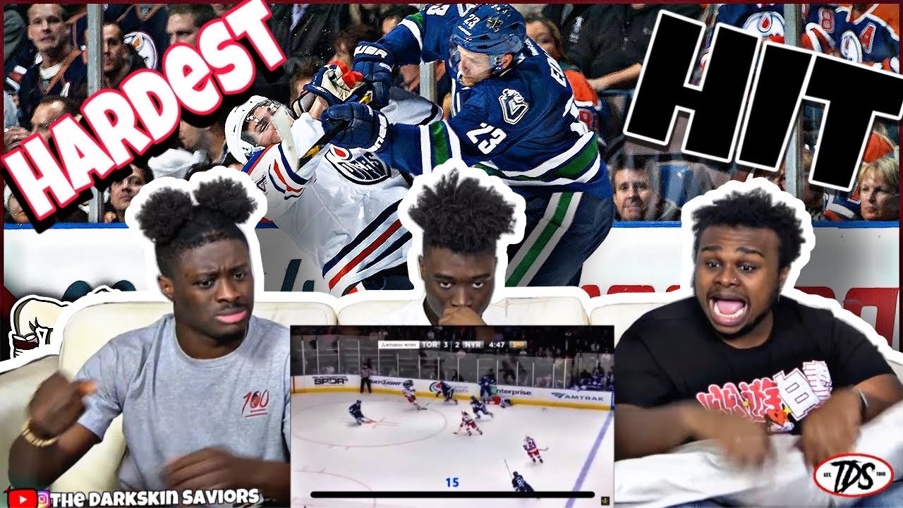 Nhl Hardest Hits Compilation 😮🤯 Reaction Youtube