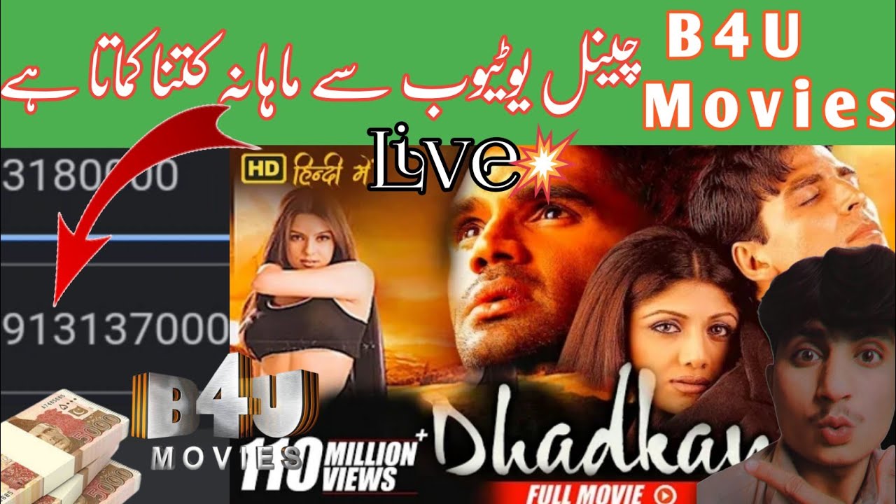 B4U Movies channel YouTube se mahana kitna kamata hai | Secret Creator - YouTube