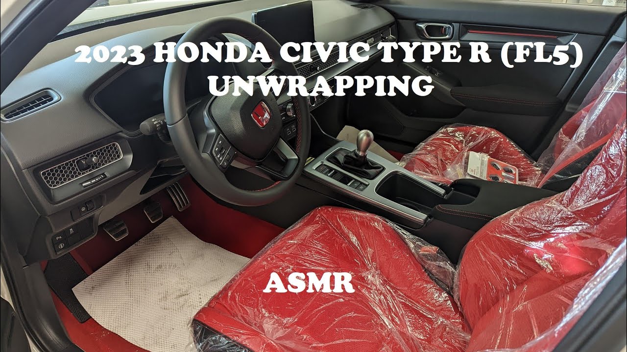 2023 Honda Civic Type R (FL5) Interior Unwrapping ASMR - YouTube