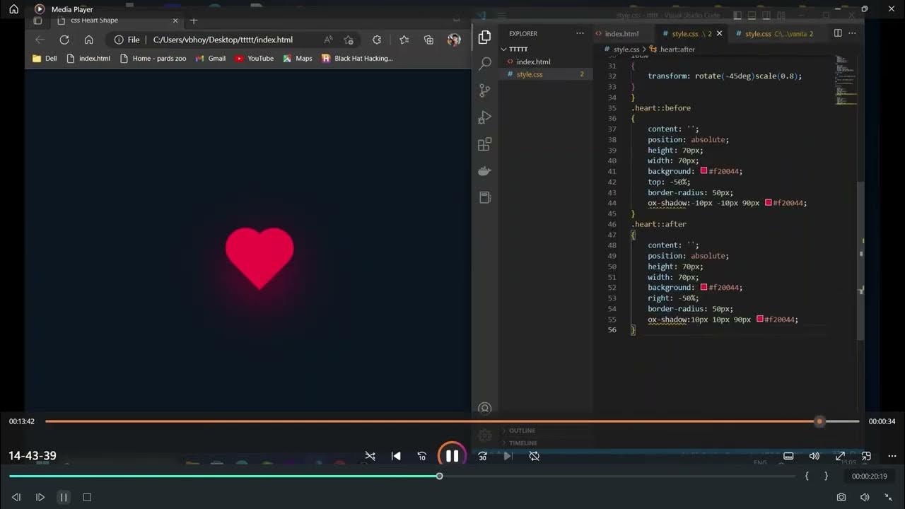 Html Css Animation Coding Heart Youtube