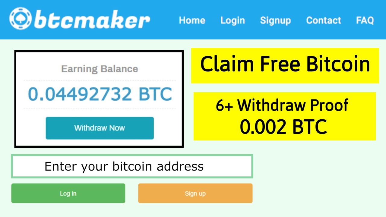 Btcmaker.io - Free Bitcoin Earning site 2021 | Withdrawal Payment Proof - YouTube