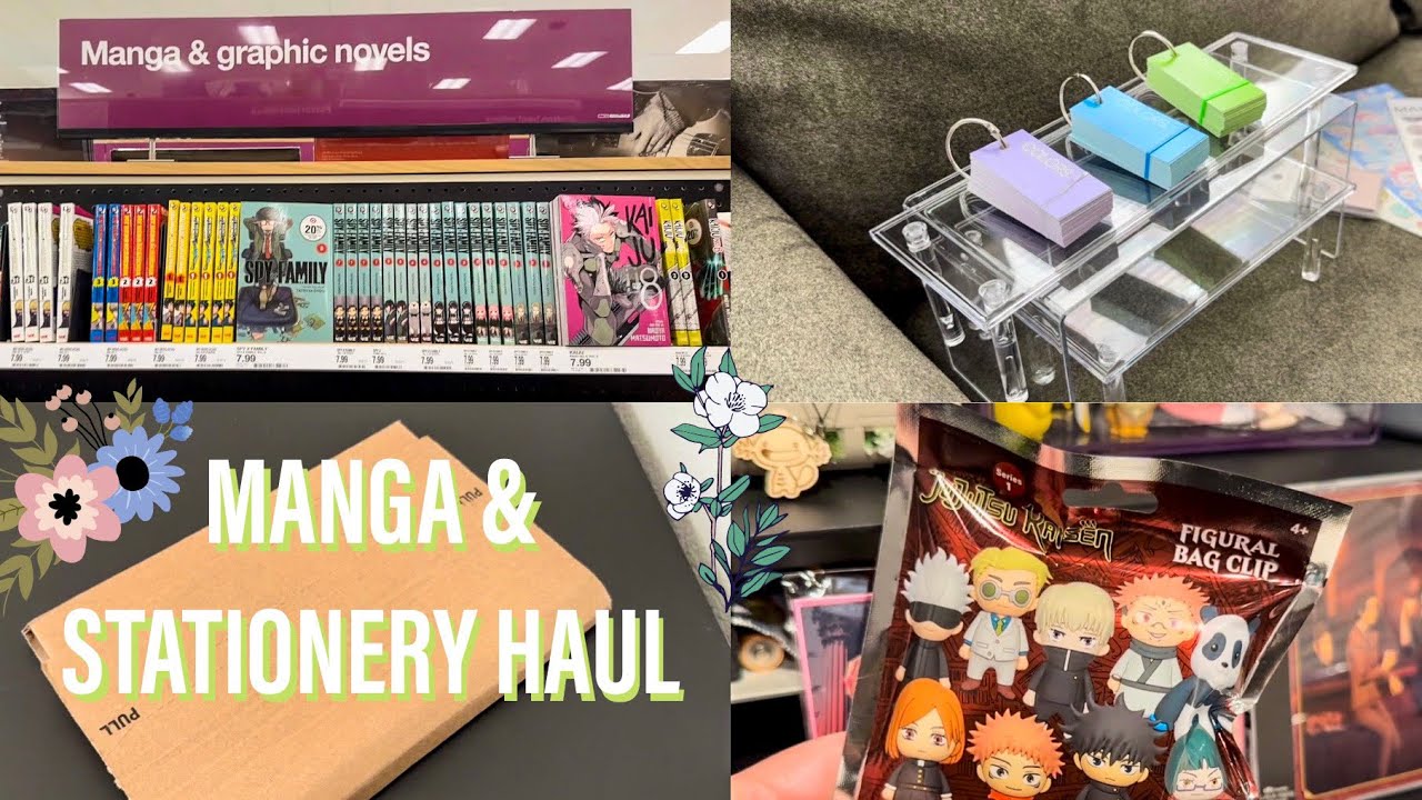 Cozy Manga/Stationery Haul | TARGET, B&N, DAISO - YouTube