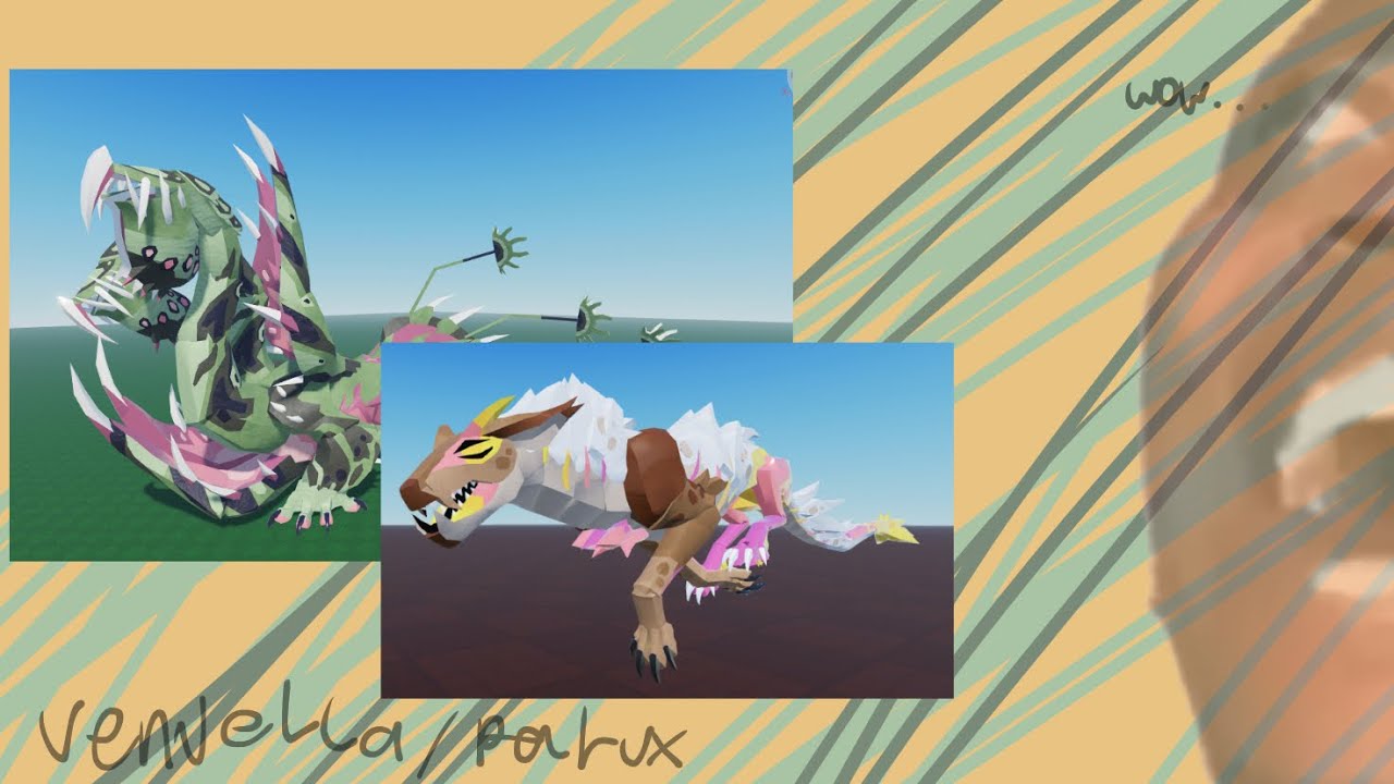 (NEW VENUELLA and PARUX animations) Creatures of Sonaria - YouTube