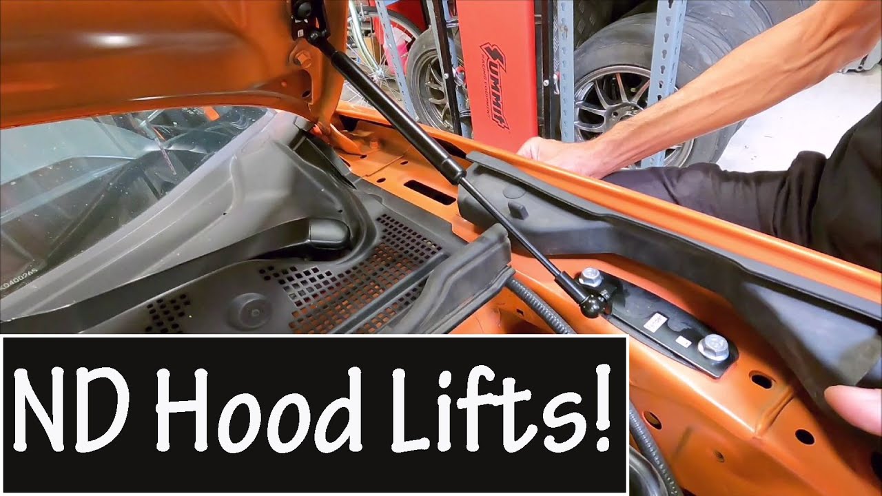 ND MX5 2016+ Hood Lifts - Supermiata - YouTube