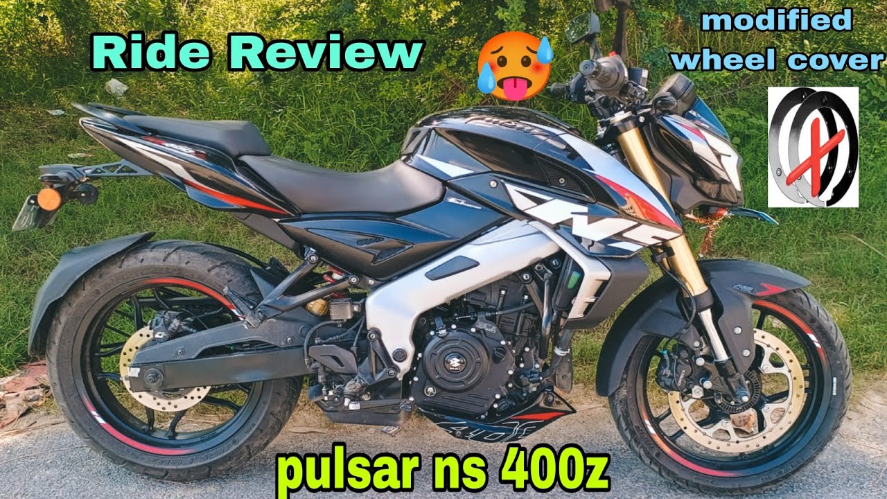 Ride Review bajaj pulsar ns 400z || modified wheel cover 🥵 - YouTube