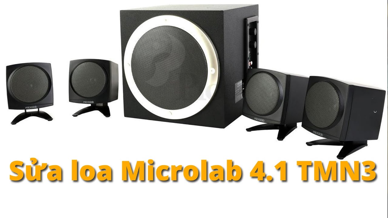 Sửa loa vi tính Microlab #microlabtmn3 #microlabm900 - YouTube