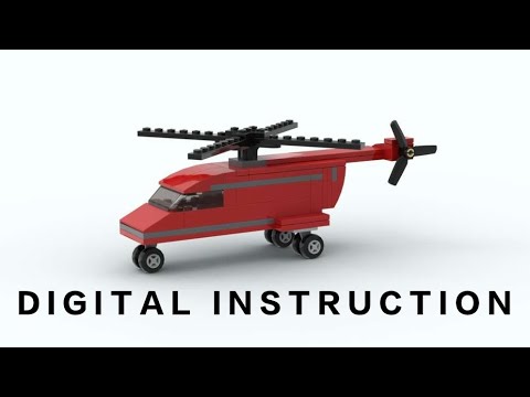 How to build a Lego Helicopter (MOC) | Digital Instruction - YouTube