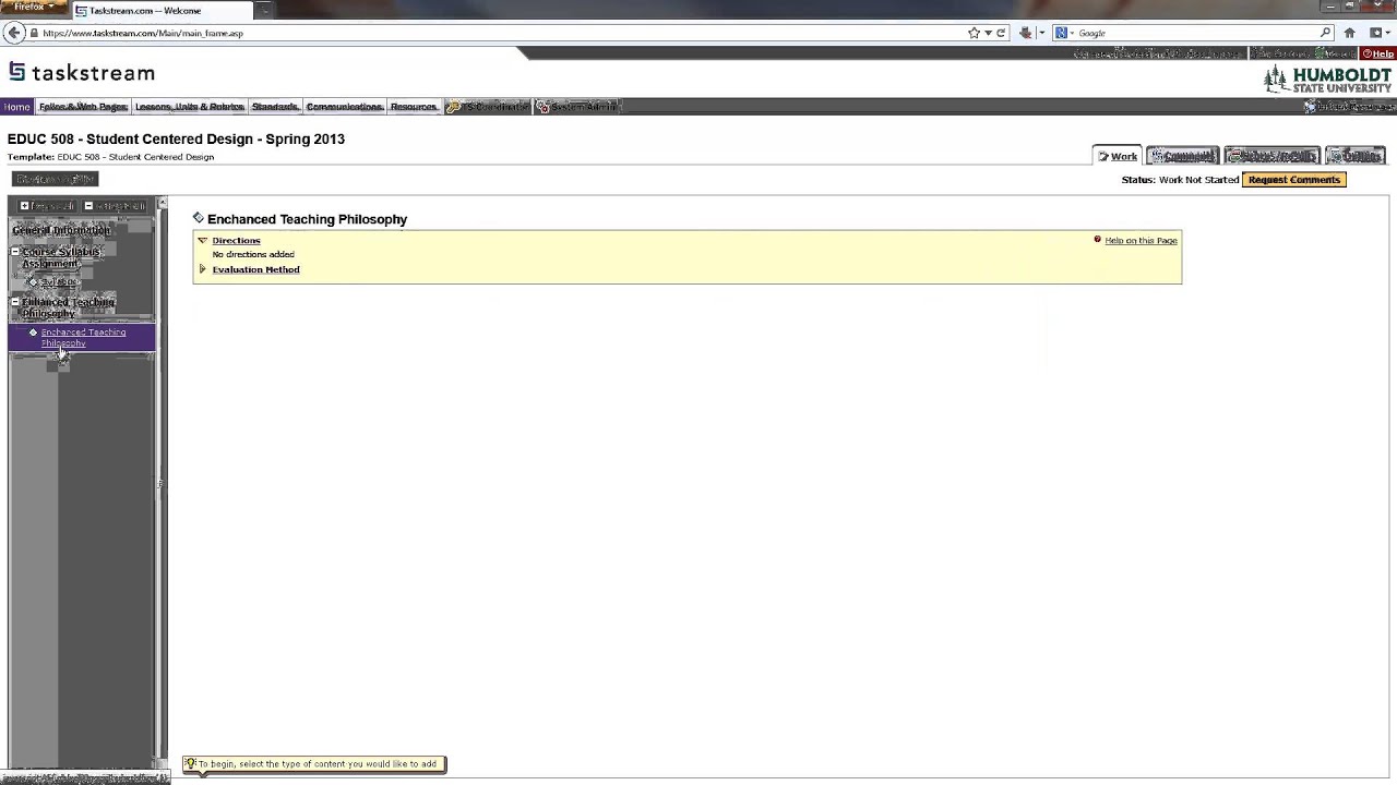Selecting an Evaluator in Taskstream - YouTube