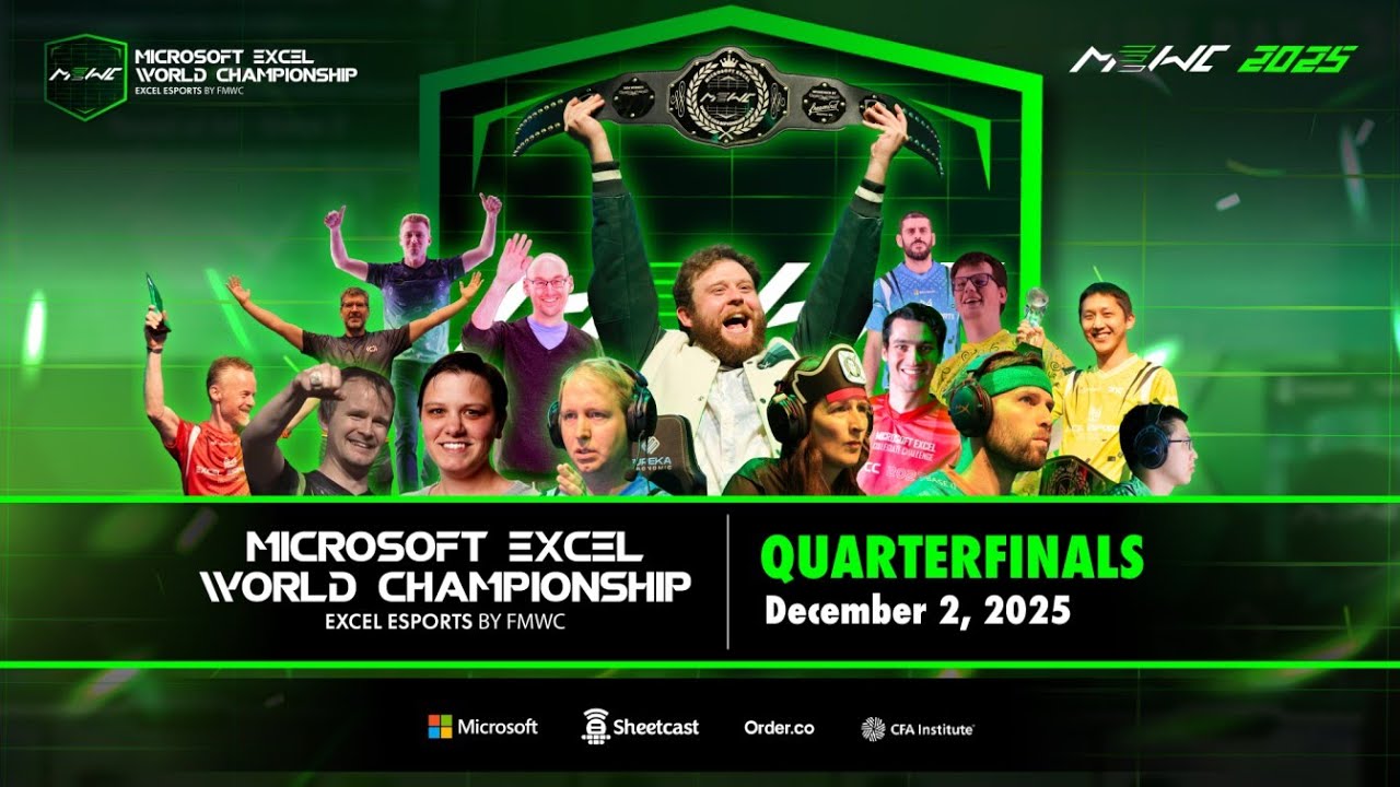 Microsoft Excel World Championship 2025 - Quarterfinals - YouTube
