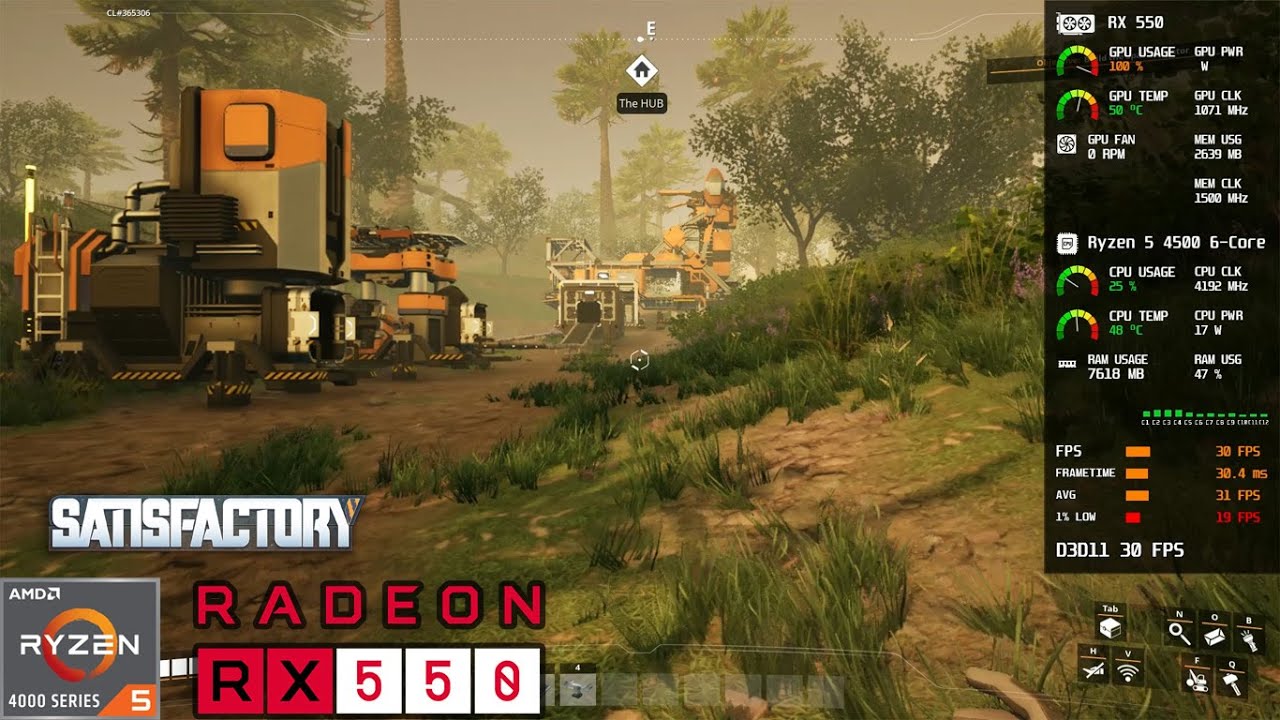 Satisfactory | RX 550 4GB - YouTube