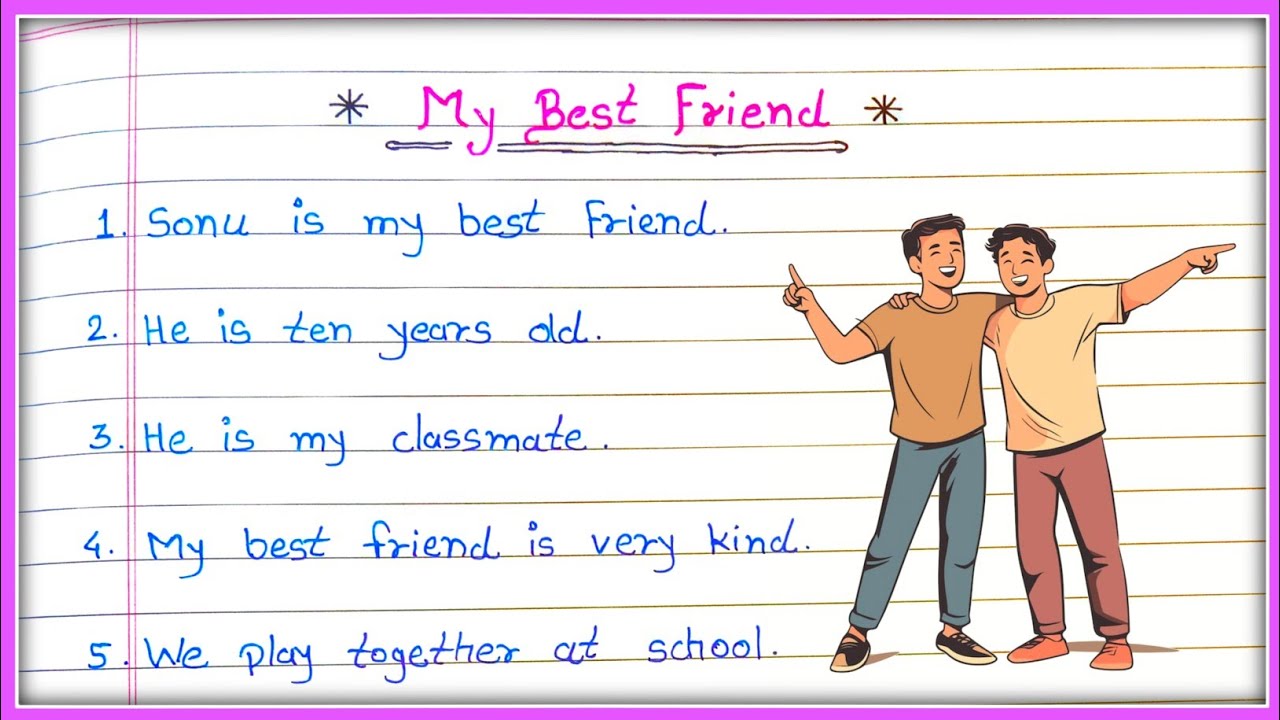 My best friend essay in english | 10 lines on my best friend | Essay on ...