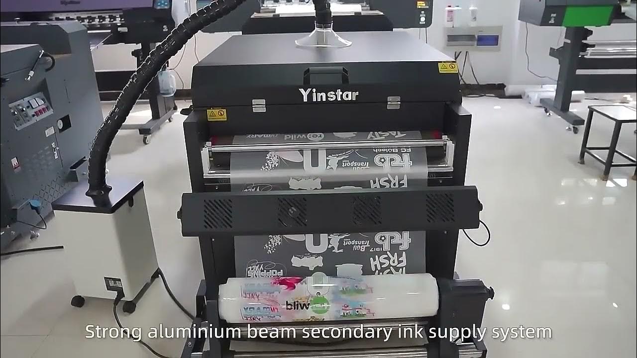 Yinstar 60cm 4 head dtf printer - YouTube