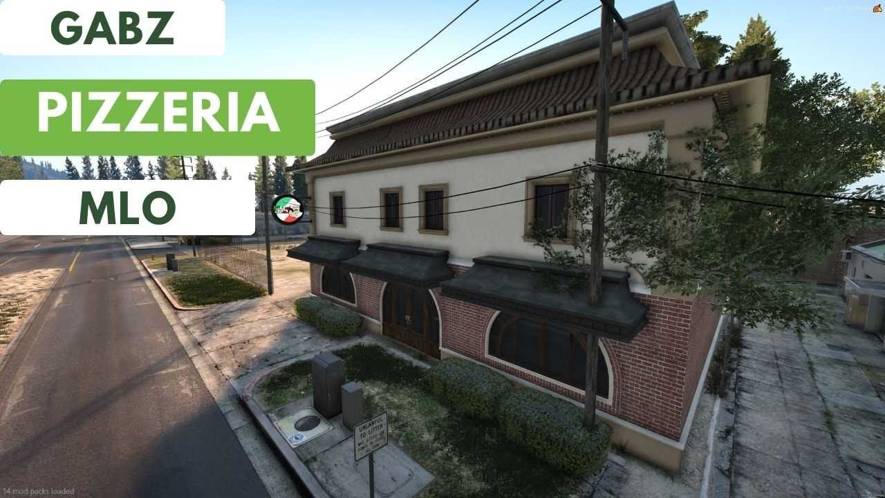 Gabz Pizzeria Mlo Interior & map for FIVEM MLO | GTA 5 - YouTube