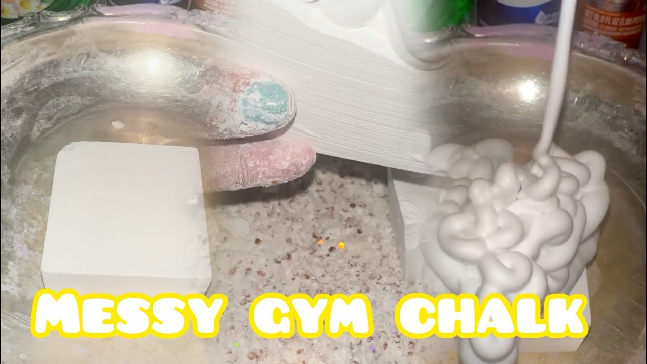 Chalk 3 in different way | beasty chalk | gym chalk crush | ASMR ...