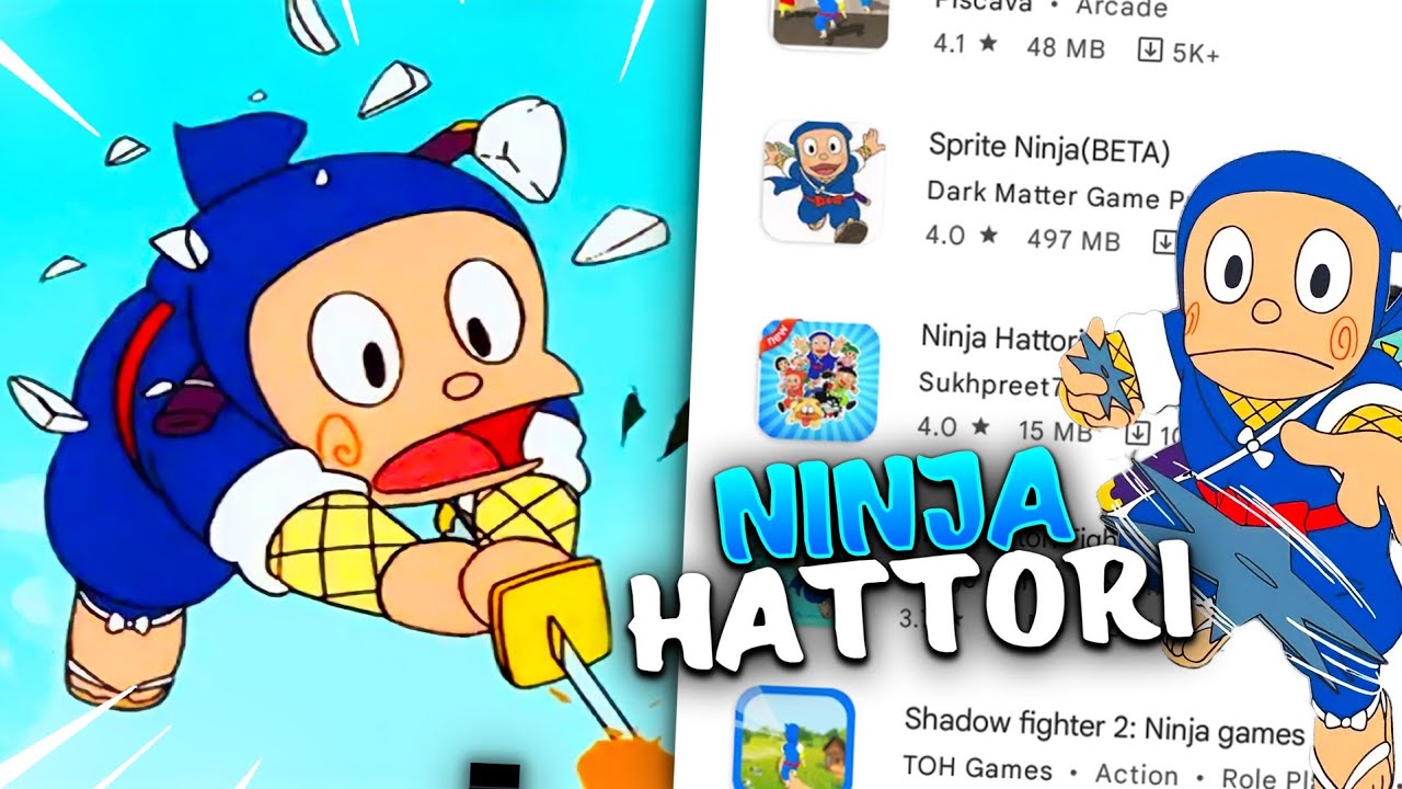 BEST Ninja Hattori Ever || Playing Funny Ninja Hattori games 😂 || Ninja ...