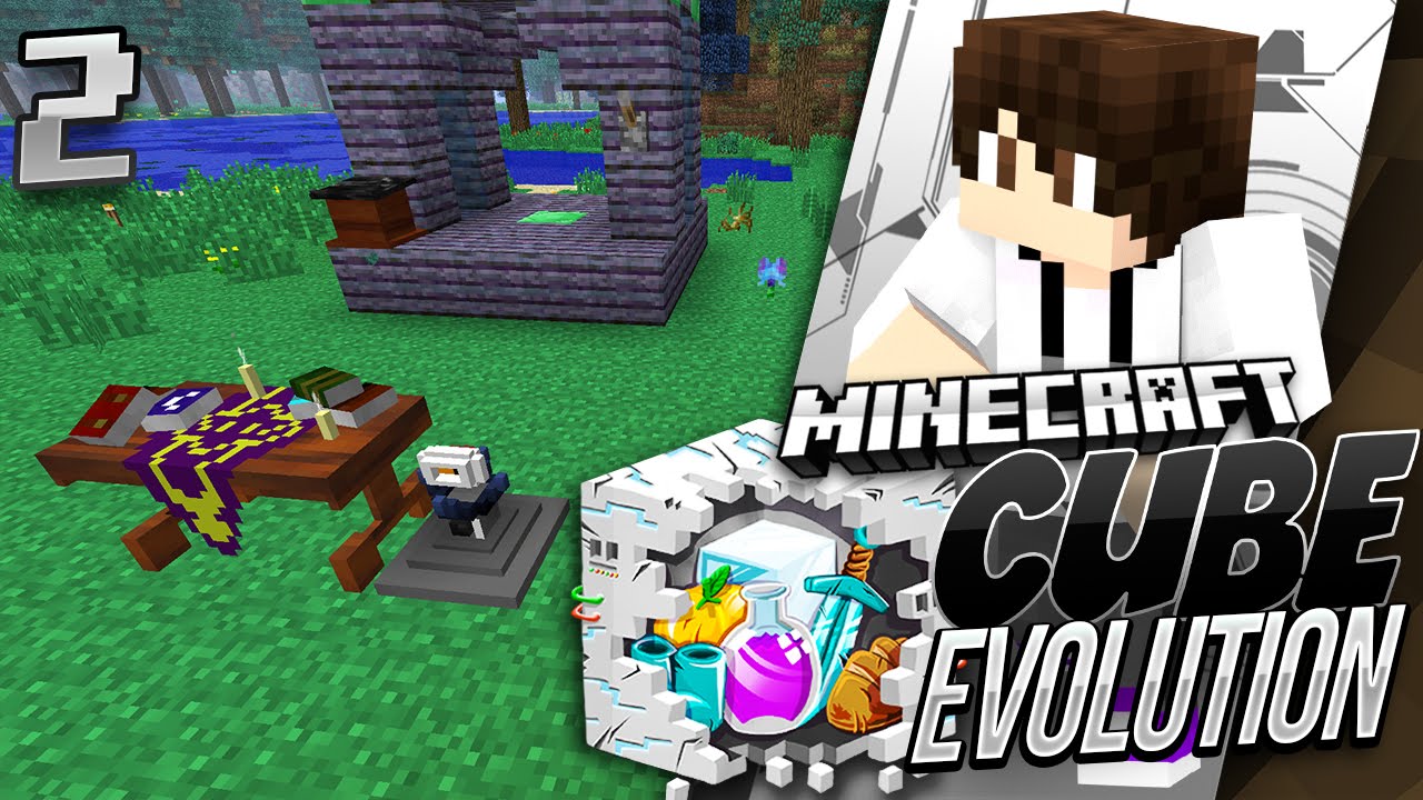 Minecraft Cube Evolution: E2 - My First Spell! (Modded Minecraft) - YouTube