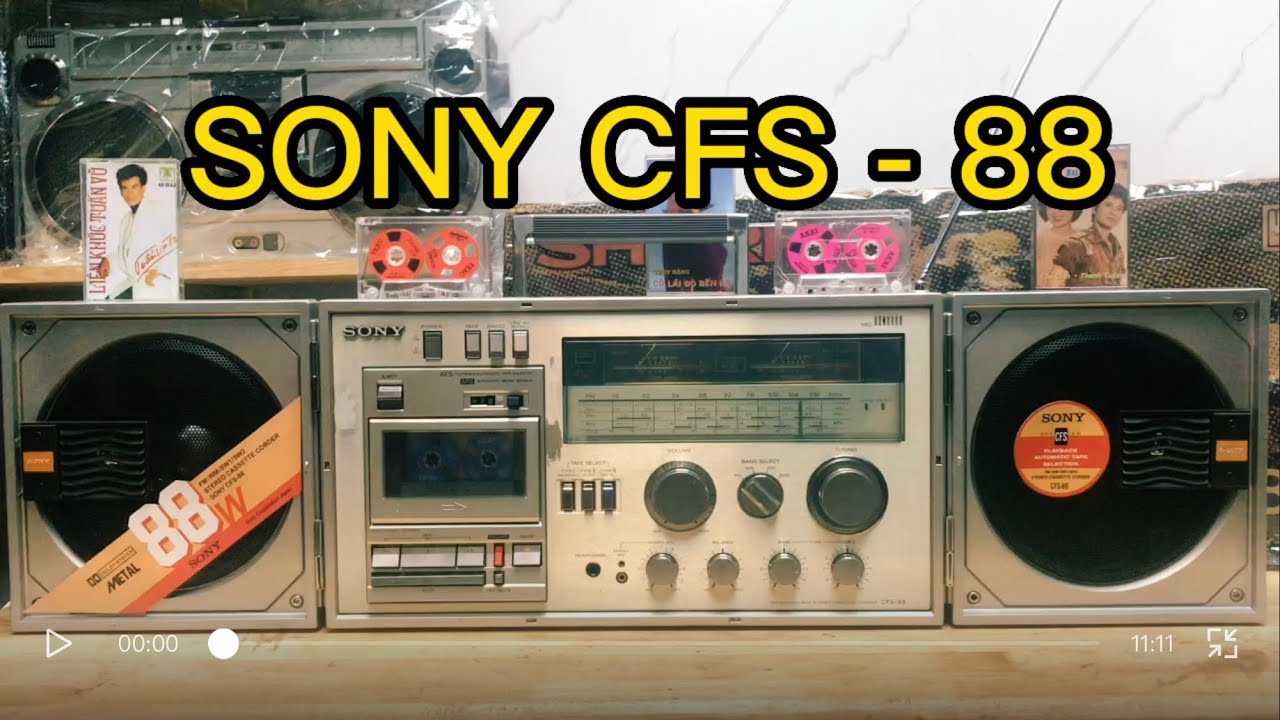 ĐÀI CASSETTE SONY CFS 88 | NGHE HAY BÀY ĐẸP - GIÁ 7.500 VNĐ| SHIP TOÀN ...