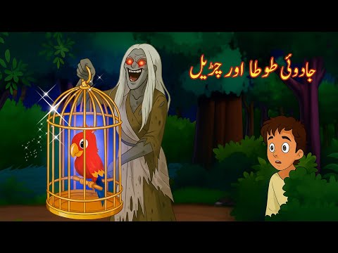 Jadui Tota Or Chudail | جادوئی طوطا اور چڑیل | Urdu Story | Moral Stories | Cartoon