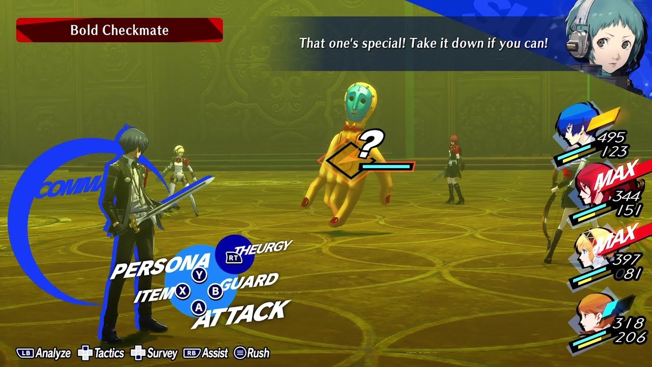 Persona 3 reload. Bold checkmate - YouTube