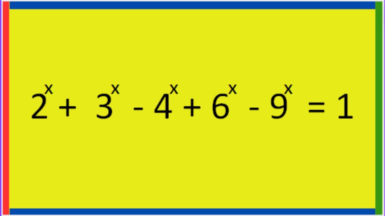 A Nice Algebra Problem║ Exponential Equation║ Korean Math Olympiad ...