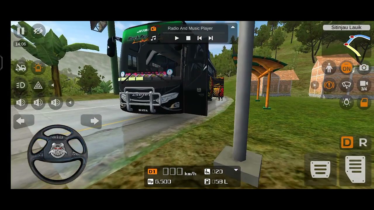 BUSSID with CRAZY GAMER buktingi to padang - YouTube