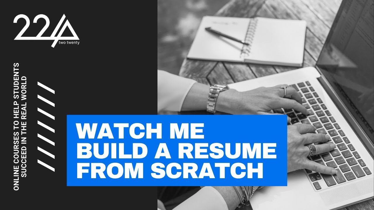 Watch me build a resume from scratch - YouTube
