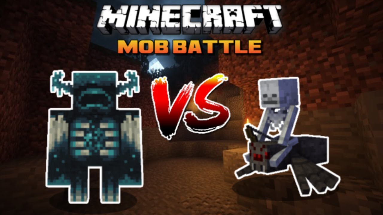 MINECRAFT WARDEN VS SPIDER JOCKEY (MOB BATTLES) - YouTube