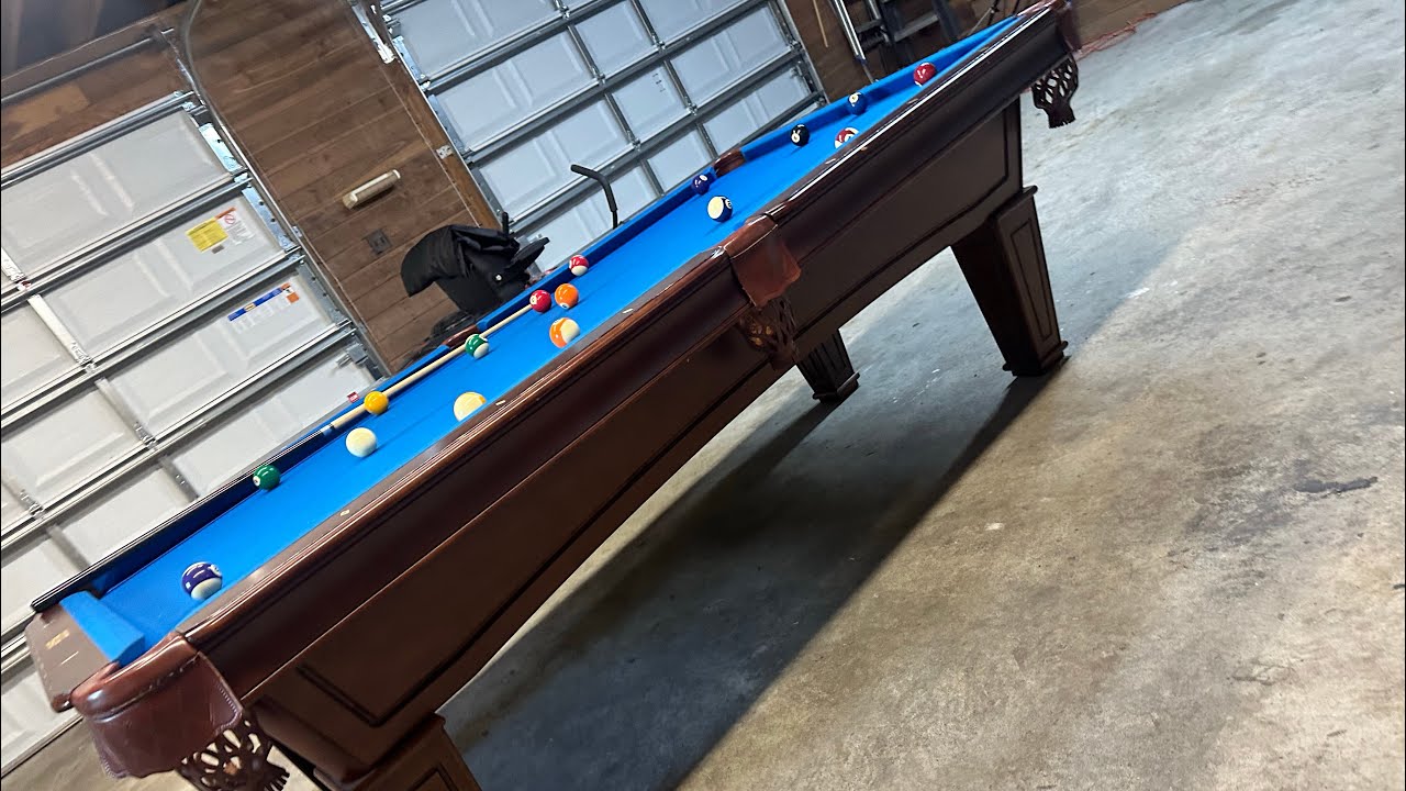 Practice on a 8Ft international pool table - YouTube