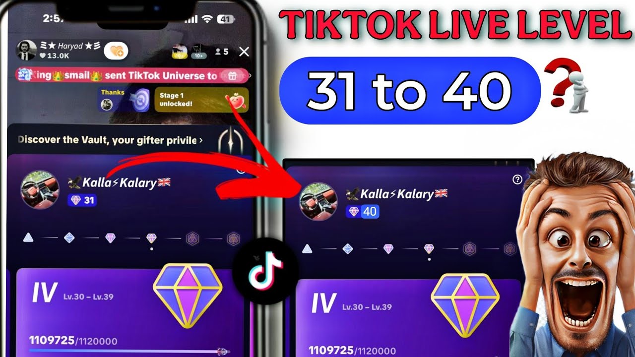 Tiktok Per Live Level kaise badhae | TikTok Live Level up 40 Level ...